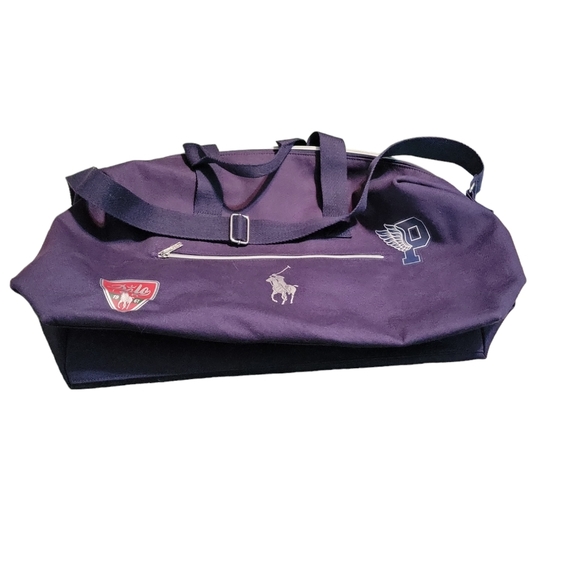 Polo Ralph Lauren | Bags | Polo By Ralph Lauren Duffel Bag With Adjustable Strap Navy Blue ...